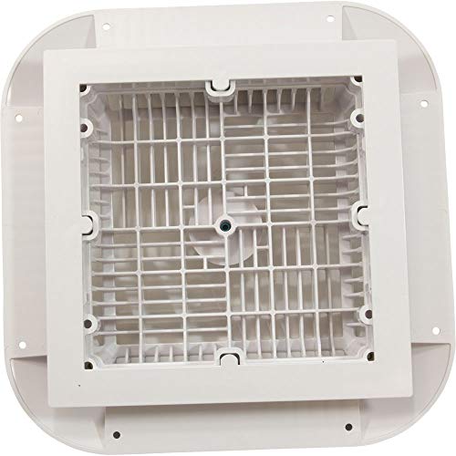 AquaStar 14in x 14in Retrofit VGB to 9in x 9in Suction Outlet Cover with Mud Frame White 914101