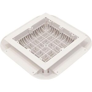 AquaStar 14in x 14in Retrofit VGB to 9in x 9in Suction Outlet Cover with Mud Frame White 914101