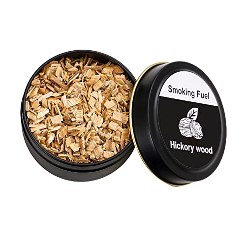 Whiskey Barrel Hickory Wood Chips for Cocktail Smoker, Smoking Gun, Glass Cloche | Culinary Smoking Fuel (4oz) | Infuse Bourbon, Cheese, Meats, BBQ, Salt, Butter