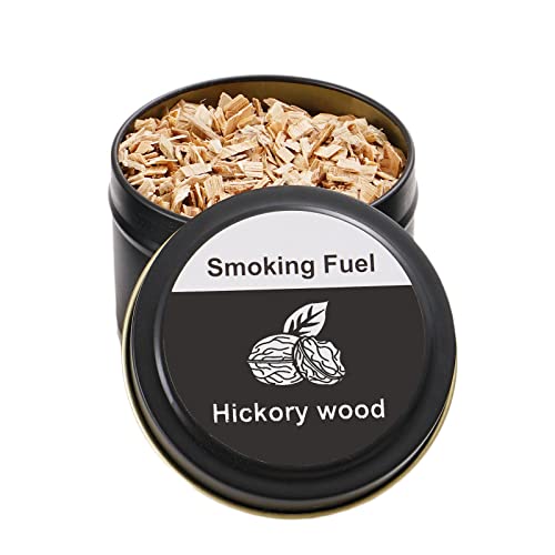 Whiskey Barrel Hickory Wood Chips for Cocktail Smoker, Smoking Gun, Glass Cloche | Culinary Smoking Fuel (4oz) | Infuse Bourbon, Cheese, Meats, BBQ, Salt, Butter