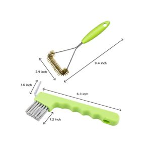 Meggie Magic Heavy Duty Cleaning Brush & Wire Brush Set, Multipurpose Heavy Duty & Grill Brush for Window, Bicycle, Flowerpot, Stove, Cooker Hood and Pot (Pack of 2)