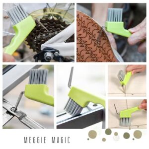 Meggie Magic Heavy Duty Cleaning Brush & Wire Brush Set, Multipurpose Heavy Duty & Grill Brush for Window, Bicycle, Flowerpot, Stove, Cooker Hood and Pot (Pack of 2)