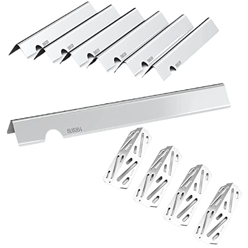 Weber 304 Stainless Steel Heat Deflector and 66033 Flavor Bars for Weber Genesis II and Genesis II LX 400 Series, Genesis ll LX E-440/S-440, Genesis ll S-410/E-410, Genesis ll 435 Gas Grills