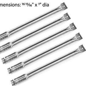 Grill Burner for Select Member's Mark 720-0582, Kirkland Signature, Grand Isle 860-0193, Lowes 730-0522, 730-0745, 740-0711 & Home Depot Gas Models(5-Pack)