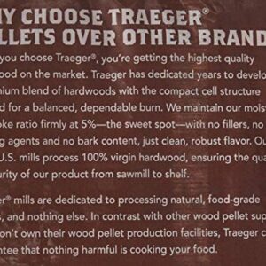 Traeger Grills PEL331 Signature Blend 100% All-Natural Hardwood Pellets(20 lb. Bag) & Grills PEL309 Cherry 100% All-Natural Hardwood Pellets Grill, Smoke, Bake, Roast, Braise and BBQ, 20 lb. Bag