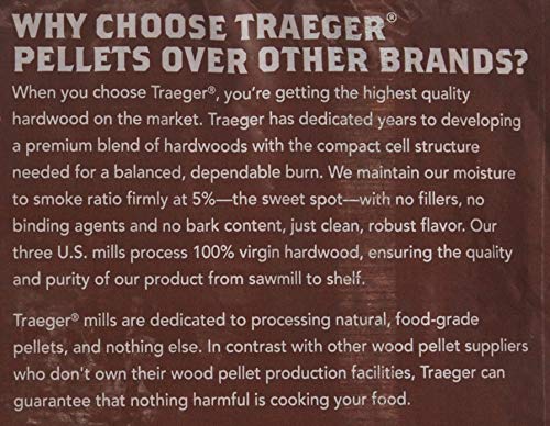 Traeger Grills PEL331 Signature Blend 100% All-Natural Hardwood Pellets(20 lb. Bag) & Grills PEL309 Cherry 100% All-Natural Hardwood Pellets Grill, Smoke, Bake, Roast, Braise and BBQ, 20 lb. Bag