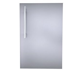 SUNSTONE DE-DVR15 Designer Series Raised Style Single Door with Shelf, 15", Stainless Steel