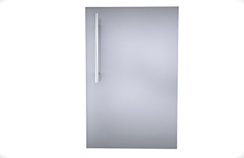 SUNSTONE DE-DVR15 Designer Series Raised Style Single Door with Shelf, 15", Stainless Steel