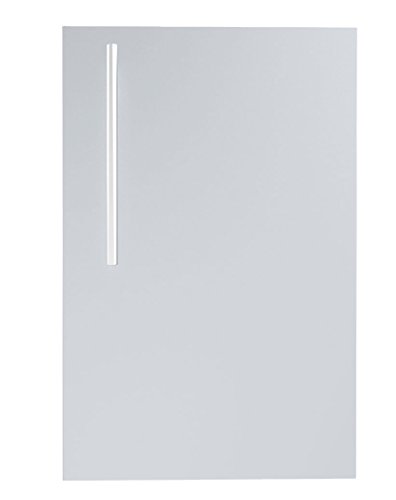 SUNSTONE DE-DVR15 Designer Series Raised Style Single Door with Shelf, 15", Stainless Steel