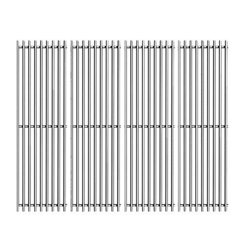 KEESHA 19 3/4 Inch Grill Grate Replacement for Chargriller 2121 2123 2222 2828 3001 3030 3725 4000 5050 5252 King Griller 3008 Gas Grill, Stainless Steel Cooking Grid - 4 Pack