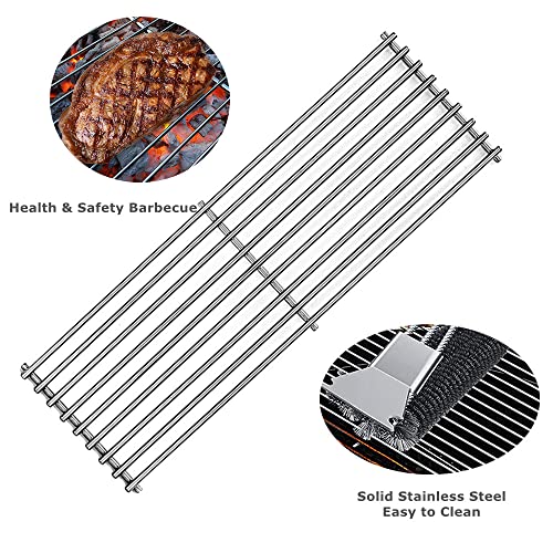 KEESHA 19 3/4 Inch Grill Grate Replacement for Chargriller 2121 2123 2222 2828 3001 3030 3725 4000 5050 5252 King Griller 3008 Gas Grill, Stainless Steel Cooking Grid - 4 Pack