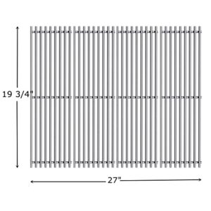 KEESHA 19 3/4 Inch Grill Grate Replacement for Chargriller 2121 2123 2222 2828 3001 3030 3725 4000 5050 5252 King Griller 3008 Gas Grill, Stainless Steel Cooking Grid - 4 Pack