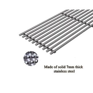 KEESHA 19 3/4 Inch Grill Grate Replacement for Chargriller 2121 2123 2222 2828 3001 3030 3725 4000 5050 5252 King Griller 3008 Gas Grill, Stainless Steel Cooking Grid - 4 Pack