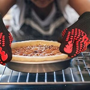 Grill and Bake Gloves,1472 Degree F Heat Resistant Grill Gloves,Non-Slip Oven Gloves Long Kitchen Gloves,arm Protection for,Grill,Cooking,Baking,Cutting,air Fryer