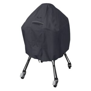 Classic Accessories Ravenna Water-Resistant 22 Inch Kamado Ceramic BBQ Grill Cover, Black