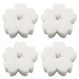 rlecs 4pcs oil absorbing scum sponge cherry blossom oil absorbent sponge swimming pool cleaning sponge scum sponge spa sponge hot tubs spa filters