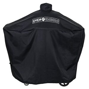 even embers ceramic egg grill cover, black, cvr1000as