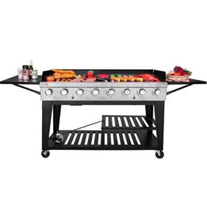 Royal Gourmet Event 8-Burner BBQ Propane Gas Grill with Cover, Picnic or Camping Outdoor