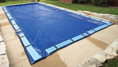 Blue Wave BWC952 Gold 15-Year 12-ft x 24-ft Rectangular In Ground Pool Winter Cover,Royal Blue