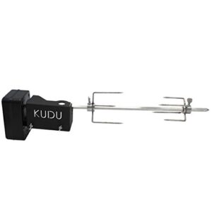 kudu grills stainless steel rotisserie. battery powered. 5/16 inch