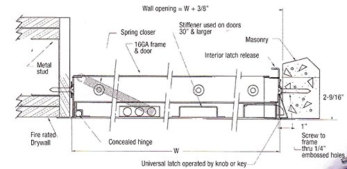 Fire Rated Access Door for Walls - 12 x 12