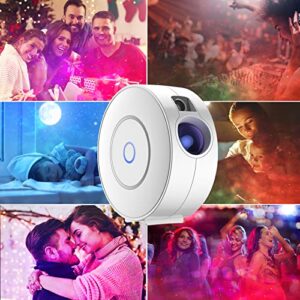 Smart Galaxy Projector with Nebula Cloud/Moving Ocean Wave, WiFi Star Projector for Room Decor, Home Theater Night Light Projector, Compatible with Alexa & Google Home