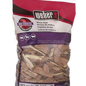 Char-Broil Analog Electric Smoker & Weber Available Stephen Products 17149 Mesquite Wood Chips, 192 cu. in. (0.003 c, m