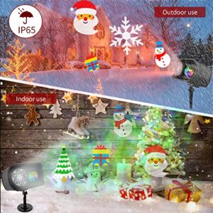 Halloween Christmas Projector Lights, 2 in 1 LED Water Wave Projector Light, Various Patterns Can Be Switched Freely with Remote Control, Used for Halloween Xmas Theme Holiday Party Decorations