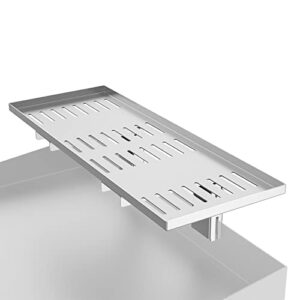 universal grill foldable warming rack/shelf for blackstone 17” 22” 28” 36”, pit boss,camp chef and most flat top/table top griddle grill,stainless steel bbq shelf replacement parts,1 pack