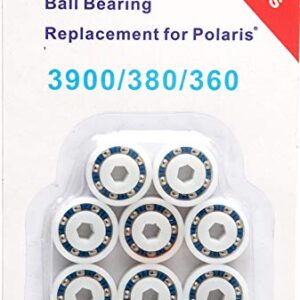 ATIE Tune-Up Rebuild Kit Replacement for Zodiac Polaris Pool Cleaner Model 360/380 Tune-Up Kit Including 2 All Purpose Filter Bags, 3 All Purpose Tires C10, 1 Sweep Hose Complete, 8 Bearings