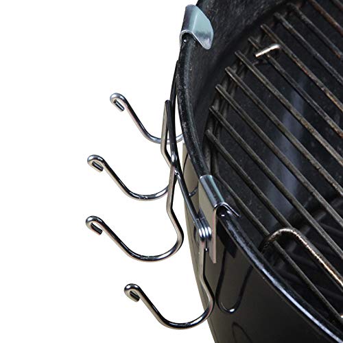 Grill Tool Holder for Weber Stainless Steel Cutlery Fits 18.5" & 22.5" Charcoal Grills, All in Stainless Steel