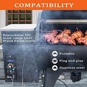 2 Pack High Temperature Meat Probe, Compatible with Camp Chef Wood Pellet Grills, Comes with 2pc BBQ Clip, Replace Stainless Steel Accessories