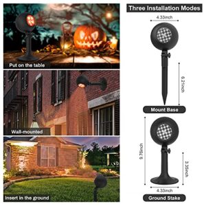 Auxiwa Halloween Decorations Lights Outdoor Pumpkin Projector Light for Halloween Home Party Garden Landscape Wall Decorations