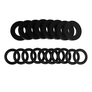 10Pcs Propane Tank Gasket and 10Pcs O-Rings for All Soft Nose P.O.L. Fittings, Soft Rubber Leakage-Proof Sealing, Fit for Propane Gas Adapters, Connectors, Valves, Regulators, Accessories and More