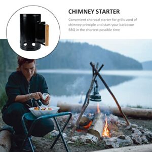 Yardwe Charcoal Grill Chimney Starter with Quick Release Trigger for Charcoal Briquettes Hardwood Lump Coal BBQ Grills Outdoor Cooking Tools Accessories