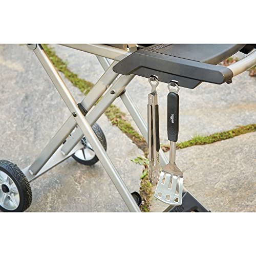 Napoleon Travelq Portable Propane Gas BBQ - PRO285X-BK - Includes Scissor Cart, Use for Tailgating, Camping, & Small Outdoor Spaces