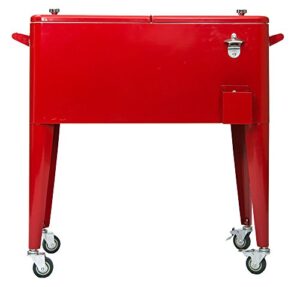 permasteel 80 quart portable cooler in red