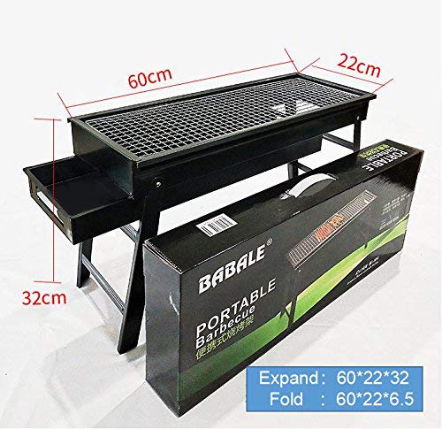 Charcoal Grill,Portable Barbecue Grill Folding BBQ Grill,Small Barbecue Grill,Outdoor Grill Tools for Camping Hiking Picnics Traveling 24''x13''x9''