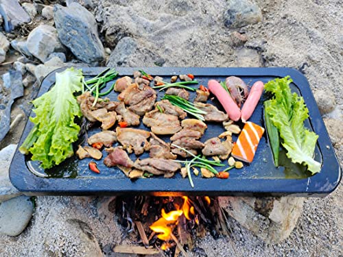 Lava Grill Steak Lava Stone,Lava Hot Stone,Grilling Stone,Tabletop Grill Cooking Stone,11.8x7.9 x1in Steak Lava Stone Stone Grilling Plate for Oven and Barbecue Cooking Meat,Fish,Vegetable and Pizza