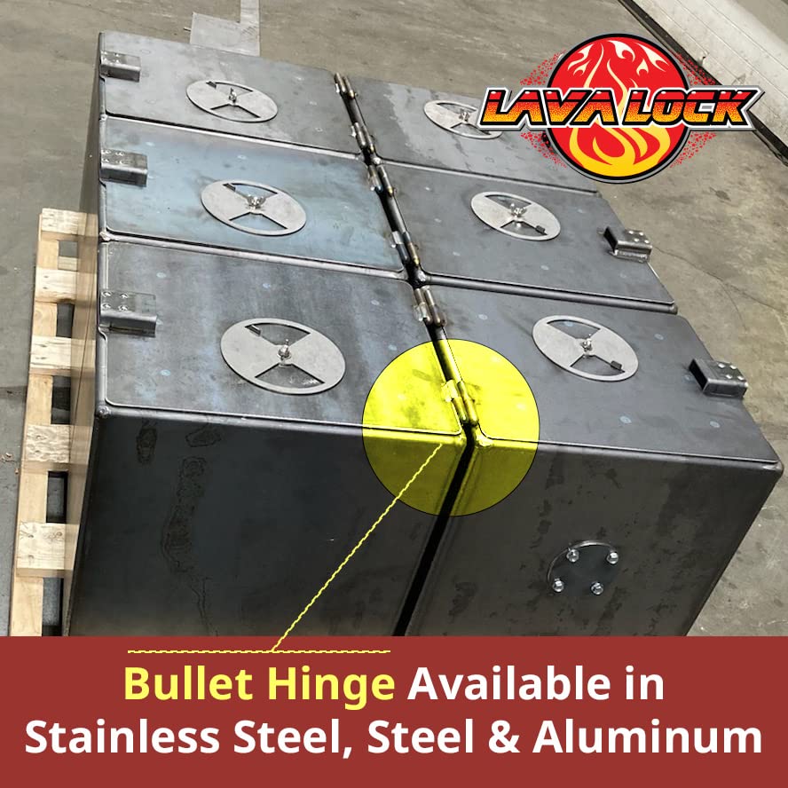 4" BBQ Smoker Bullet 4 in. Hinge 4 inch Hinges Stove Weld On Pit