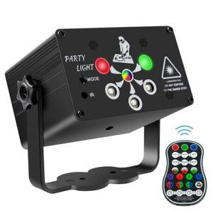 party lights dj disco stage lights, sound activated strobe lights remote control rgb led indoor dj disco dance rave lights for christmas karaoke pub bar dance birthday wedding decorations