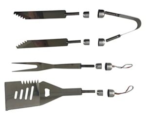 penn state industries pkbbq 3pc stainless steel bbq grill utensil woodturning project kit