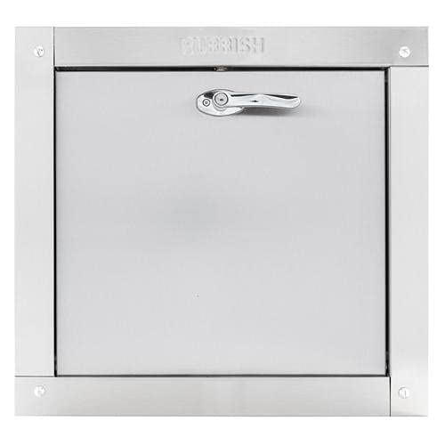 Oswald Supply ADA Compliant Trash Chute Door - Bottom Hinged, 18"(H) X 18"(W), Noiseless Self Closing, Fire Rated & UL Approved HM309ADA