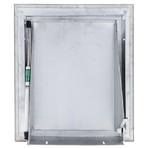 Oswald Supply ADA Compliant Trash Chute Door - Bottom Hinged, 18"(H) X 18"(W), Noiseless Self Closing, Fire Rated & UL Approved HM309ADA