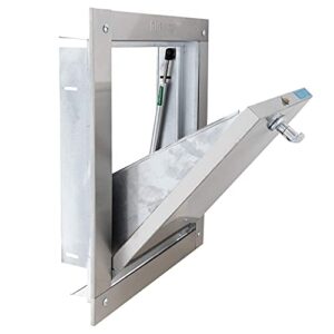 Oswald Supply ADA Compliant Trash Chute Door - Bottom Hinged, 18"(H) X 18"(W), Noiseless Self Closing, Fire Rated & UL Approved HM309ADA