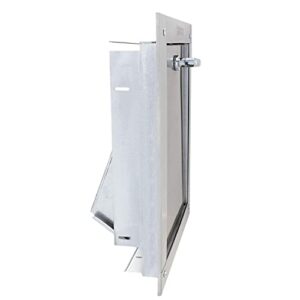 Oswald Supply ADA Compliant Trash Chute Door - Bottom Hinged, 18"(H) X 18"(W), Noiseless Self Closing, Fire Rated & UL Approved HM309ADA