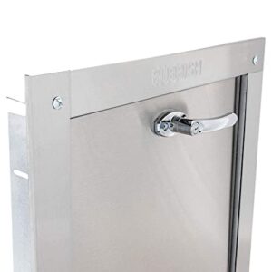 Oswald Supply ADA Compliant Trash Chute Door - Bottom Hinged, 18"(H) X 18"(W), Noiseless Self Closing, Fire Rated & UL Approved HM309ADA