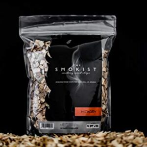 The Smokist BBQ Smoking Pouch for The Grill, Stainless Steel, with Wood Smoking Chips (Hickory Wood)