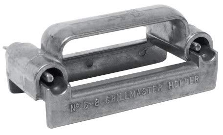 Grillmaster Grill Brick Holder by US Pumice, Made of Aluminum, Reusable Grill Stone Cleaning Brick Holder, Adjustable Clamps, Fits Multiple Sizes of Bricks, Avoid Burnt Hands, Work Safe, FMP 133-1189