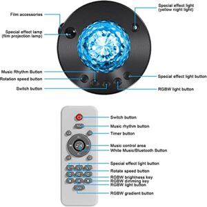 Galaxy Projector,Light Projector for Bedroom, Skylight Projector with Remote Control Built-in Bluetooth Speaker, Room Projector for Baby, Kids, Adults,Gaming Room, Mood Ambiance, Gifts